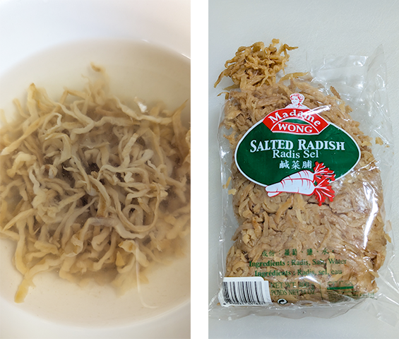 חביתה עם צנון מומלח – Cai pu dan – מכופפת מקלות