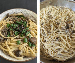 וואפו קינוקו פסטה – Wafu kinoko pasta – מכופפת מקלות